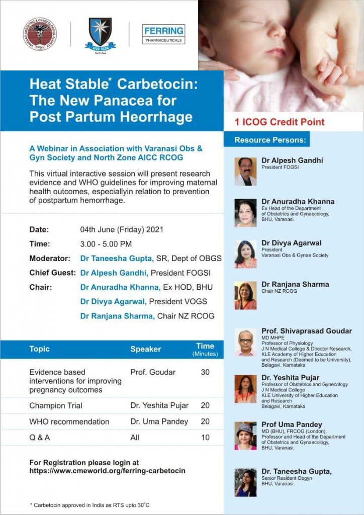 Heat stable carbetocin: The new panacea for post partum hemorrhage ...